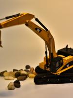 China DM Carter 385C Alloy Excavator Model Engineering Machinery Car Simulation Metal Decoration Ornaments for sale