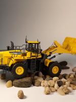China 1/50 Komatsu WA600 Wheel Loader Alloy Diecast Model Construction Vehicle UH Series for sale
