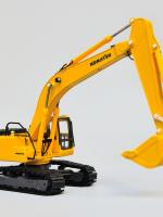 China Komatsu PC200 Excavator 1/43 Scale Diecast Metal Model Collectible Opening Doors for sale