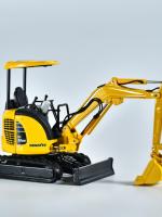 China Komatsu PC30MR Mini Excavator 1/32 Scale Die-Cast Metal Model Collectible Toy for sale