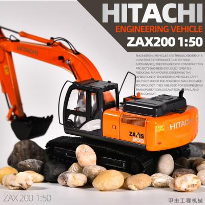 China Hitachi ZAX200 Excavator Diecast Model 1/50 Scale Collectible Construction Decor Gift for sale