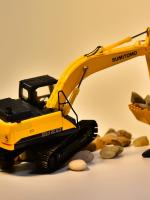China 1:50 Scale Alloy Diecast Model SH210-6 Excavator Collectible Miniature Toy for Display for sale