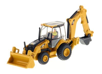 China Detail 1:87 Scale  450E Backhoe Loader Diecast Model Engineering Vehicle Collectible for sale
