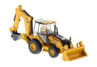 China Detail 1:87 Scale  450E Backhoe Loader Diecast Model Engineering Vehicle Collectible for sale
