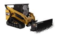 China 1:16 Scale Diecast Metal  297D2 Skid Steer Loader Model with Movable Loader Arms for sale
