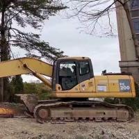 China Powerful Used Komatsu PC200-7 Excavator With 18m Long Reach Arm For Heavy Construction for sale