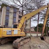 China Powerful Used Komatsu PC200-7 Excavator With 18m Long Reach Arm For Heavy Construction for sale