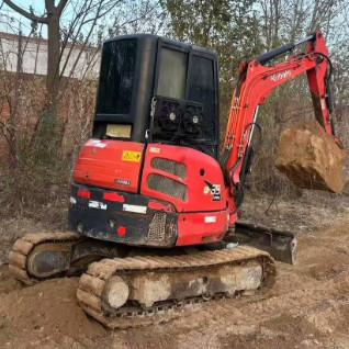 China Used VIO35 Mini Excavator 3.5 Ton Low Hours Full Service History Utility for sale
