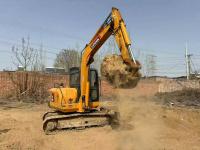China Used Lovol 65E Mini Excavator 6.5 Ton Low Hours Full Service Construction Landscaping for sale