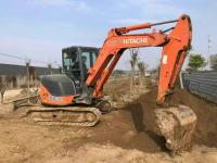 China Used Hitachi ZX60-3F Mini Excavator 6 Ton Low Hours Full Service Construction Landscaping for sale