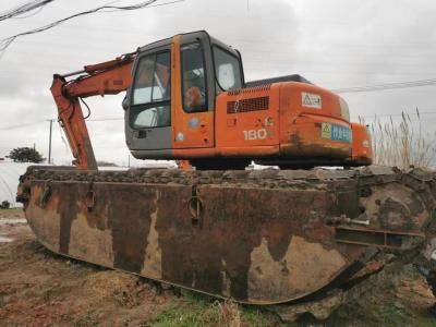 China Used 2014 Hitachi 120-6 Amphibious Excavator 12Ton Swamp CE ISO Wetland Mining for sale