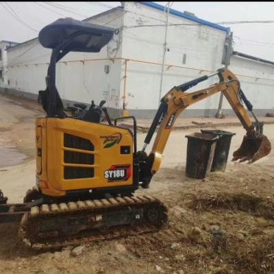 China Used 2023 SANY SY18U Mini Excavator 1.8T Well Maintained CE ISO for sale