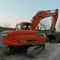 China Used Doosan DX150LC Excavator Available 0.58m³ Bucket Capacity Reliable Performance for sale