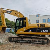 China Used  320C L Excavator 5-5km/h Travel Speed 6-4L Engine Displacement Performance for sale