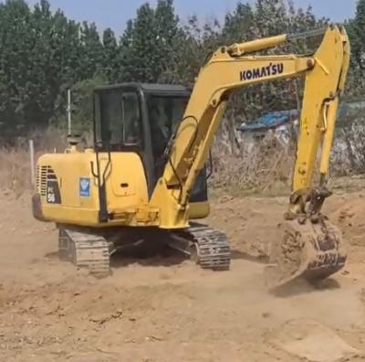 China Used Komatsu PC56 Mini Digger Compact Crawler Excavator Construction Machinery for sale