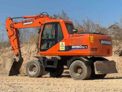 China Used Doosan 150-7 Wheel Excavator Good Condition Low Hours Construction Machinery for sale