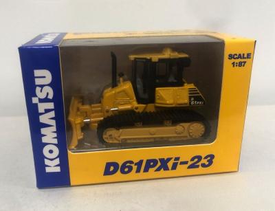 China Komatsu D61PXI-23 1/87 Alloy Crawler Dozer Die-Cast Mining Model Collectible for sale