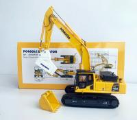 China Komatsu PC460LC-8 1/50 Diecast Alloy Excavator Model with Hydraulic Breaker Collectible for sale