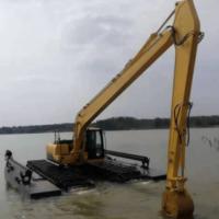 China Heavy Duty Amphibious Excavator Pontoon Undercarriage PC75 PC80 Excavator Parts for sale