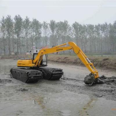 China Heavy Duty Amphibious Excavator Swamp Marsh Digger Dredger Floating Pontoon Undercarriage for sale