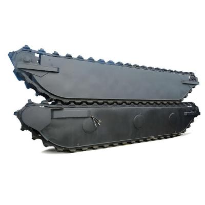 China Heavy Duty Amphibious Pontoon Undercarriage for Swamp Excavator Machines for sale