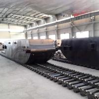 China Heavy Duty Amphibious Pontoon Undercarriage for Swamp Excavator Machines for sale