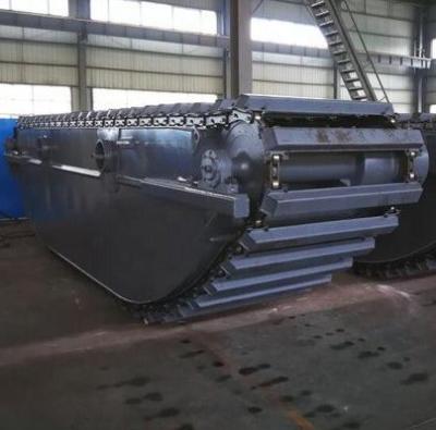 China Premium Amphibious Excavator Pontoon Footwall Floating Base Durable Construction Part for sale