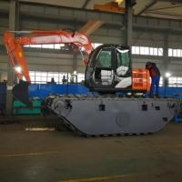China Premium Amphibious Excavator Pontoon Footwall Floating Base Durable Construction Part for sale
