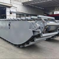 China Amphibious Excavator Additional Pontoons Hydraulic Spuds Deep Water Up To 3M for sale