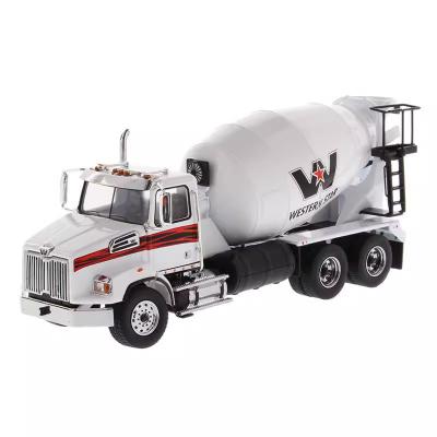 China DM Western Star Mixer Truck 1/50 Diecast Cement Transport Model Vehicle Collectible for sale