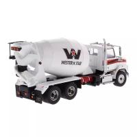 China DM Western Star Mixer Truck 1/50 Diecast Cement Transport Model Vehicle Collectible for sale