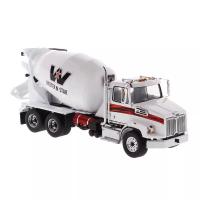 China DM Western Star Mixer Truck 1/50 Diecast Cement Transport Model Vehicle Collectible for sale