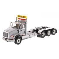China DM International HX620 Tri-Axle American Flatbed Truck Model 1/50 Scale Diecast Collectible 71011 for sale