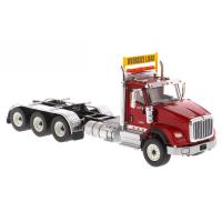 China DM INTERNATIONAL HX620 Tri-Axle American Flatbed Truck 1/50 Scale Model 71008 for sale