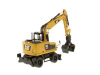 China Diecast Masters DM M318F Wheeled Excavator Model 1/50 Scale Construction Vehicle 85508 for sale