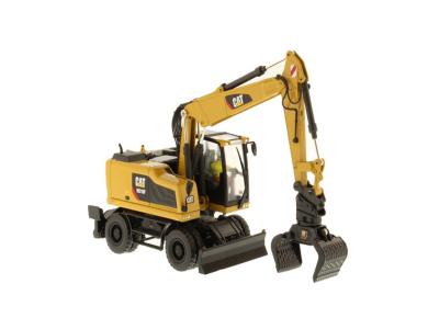 China Diecast Masters DM M318F Wheeled Excavator Model 1/50 Scale Construction Vehicle 85508 for sale