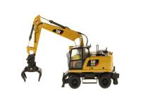 China Diecast Masters DM M318F Wheeled Excavator Model 1/50 Scale Construction Vehicle 85508 for sale
