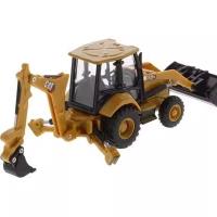 China 1/64 Scale Diecast Masters Heavy Equipment Backhoe Loader Alloy Construction Vehicle Model 85765 for sale