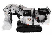 China DM85653 Limited White Mining Excavator Diecast Engineering Vehicle CCM Model 1/87 Scale for sale