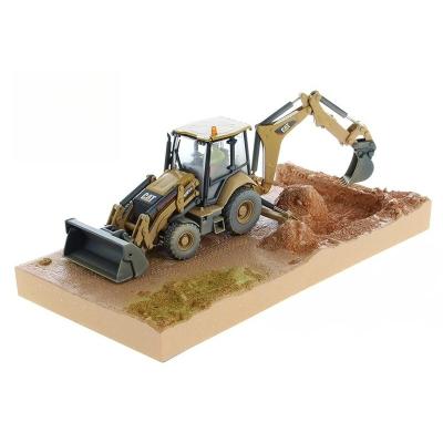China Diecast Masters 420F2IT Skid Steer Loader Backhoe Mud Paint Finish Model DM Limited 85755 1/50 for sale