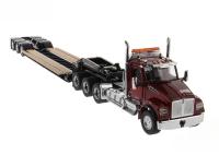 China Kenworth T880S American Kenworth Automated Tow Truck 1/50 Transport Model DM71061 with Booster for sale