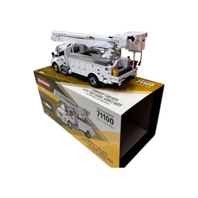 China DM 1/32 Kenworth T380 Aerial Work Platform Truck Alloy Construction Vehicle Model 71100 for sale