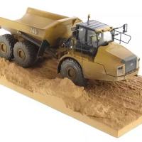 China DM 1:50 Scale Articulated Truck Weathered Dump Truck Model 85704 Diecast Collectible for sale