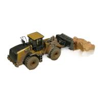 China DM 1:50 Diecast Masters 966M Loader Muddy Weathered Version Engineering Vehicle Model 85703 for sale