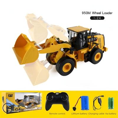 China 950M Loader Remote Control Simulation Kids Toy 1:24 Scale Electric Construction Vehicle for sale