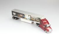 China DM 1:50 Peterbilt 579 Van Trailer Truck Model Engineering Vehicle Diecast 85665 for sale