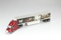 China DM 1:50 Peterbilt 579 Van Trailer Truck Model Engineering Vehicle Diecast 85665 for sale