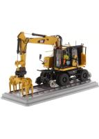 China DM 1:50  M323F Multifunctional Railway Wheeled Excavator Alloy Model 85662 for sale