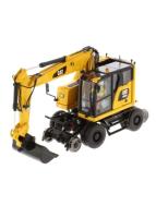 China DM 1:50  M323F Multifunctional Railway Wheeled Excavator Alloy Model 85661 for sale
