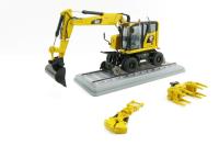 China DM 1:50  M323F Multifunctional Railway Wheeled Excavator Alloy Model 85661 for sale